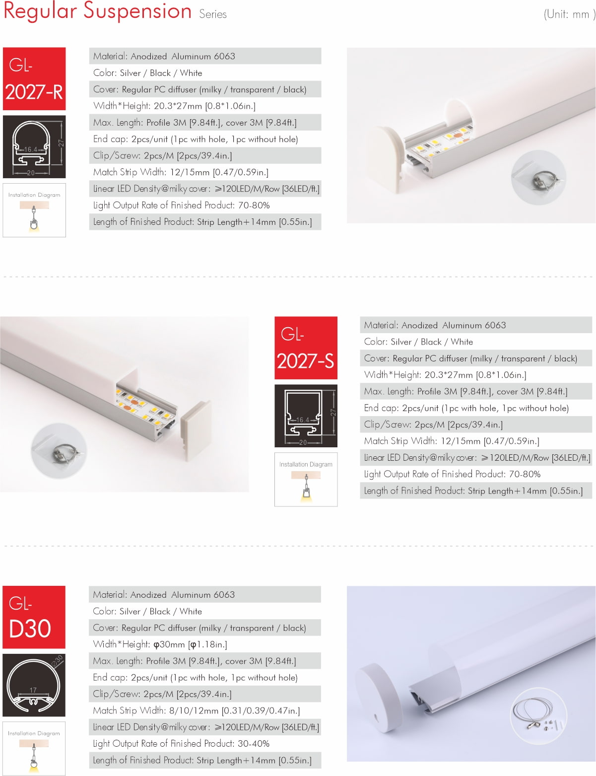 General Lighting - Regular Suspension Series