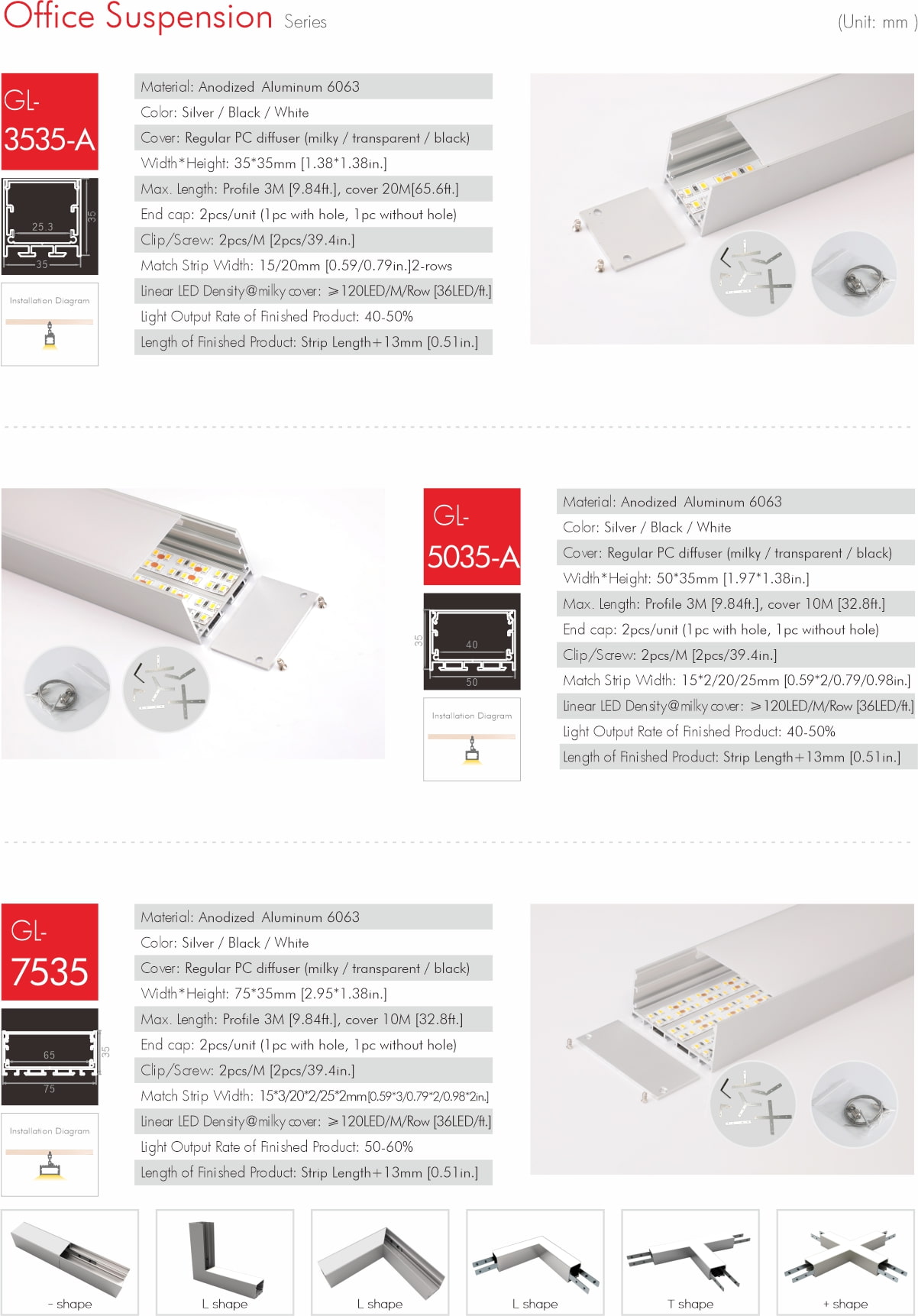 General Lighting - Office Suspension Series
